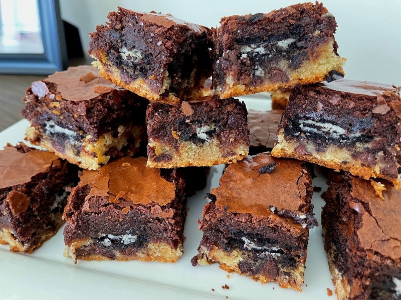 Brookie Bars | Brownies Chocolate Chip Cookie | Dessert Recipe